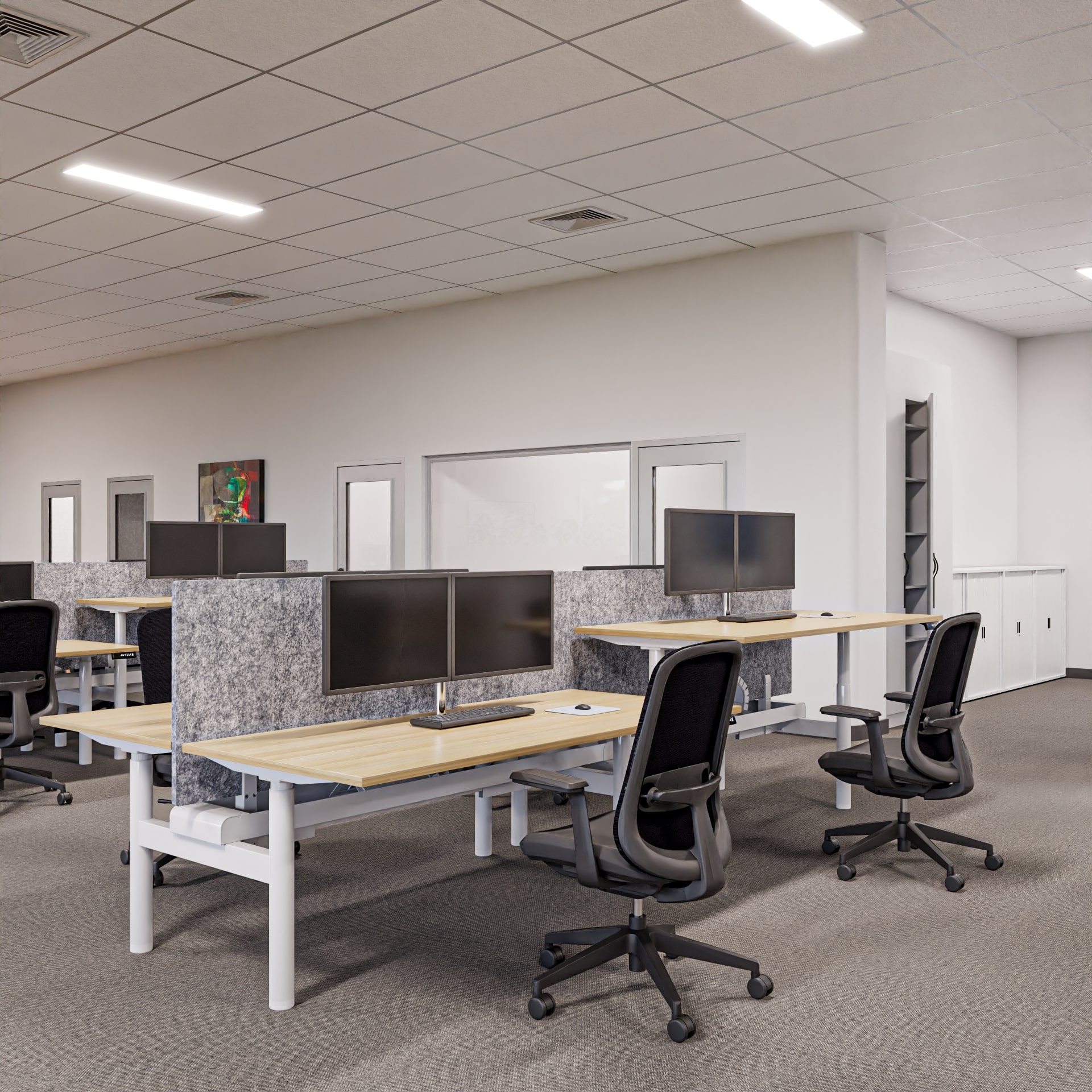 Volt sit to stand electric workstation